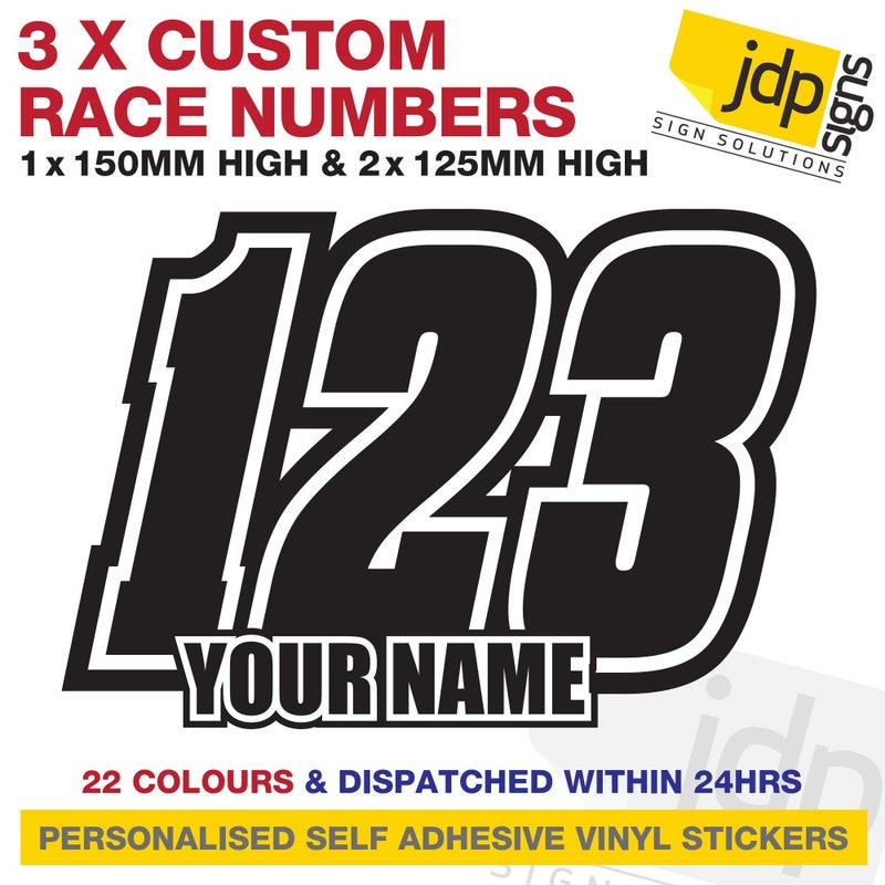 Motorcycle Numbers - Etsy