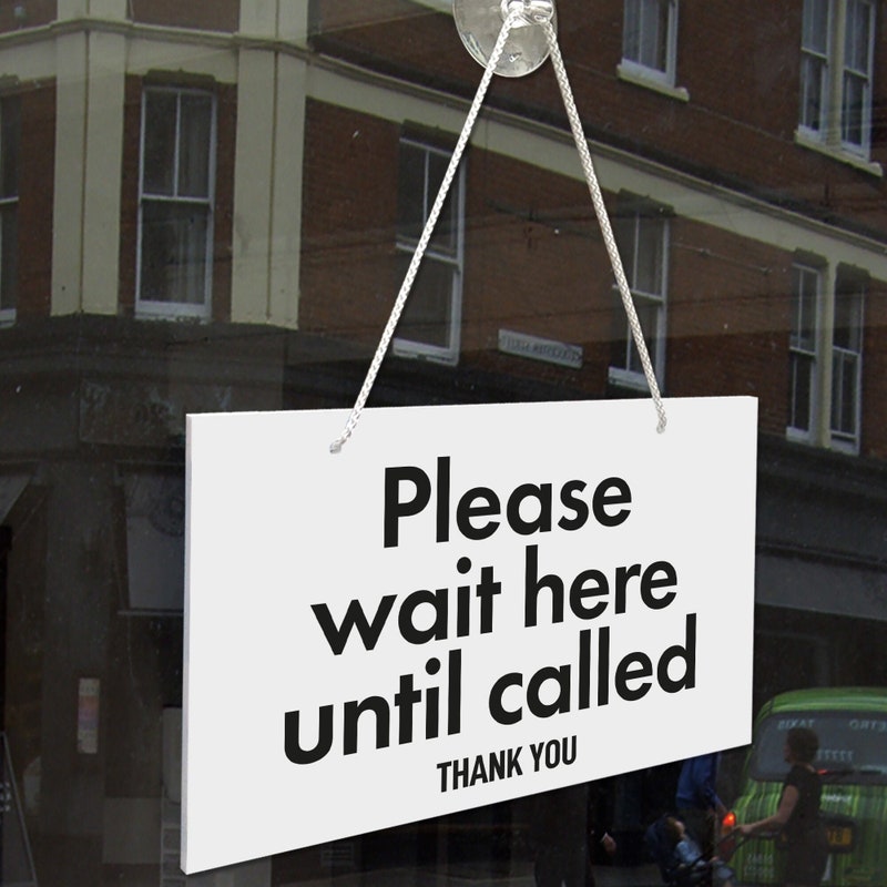 Please Wait Here for Sign - Etsy