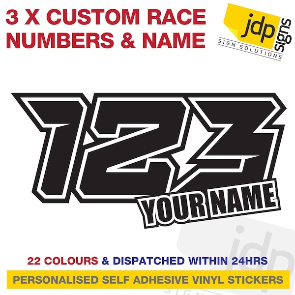 Custom Mx Number and Name - Etsy UK