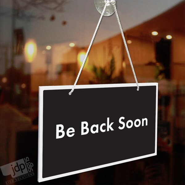 Be Back Soon Sign - Etsy