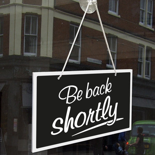 Be Right Back Signs - Etsy