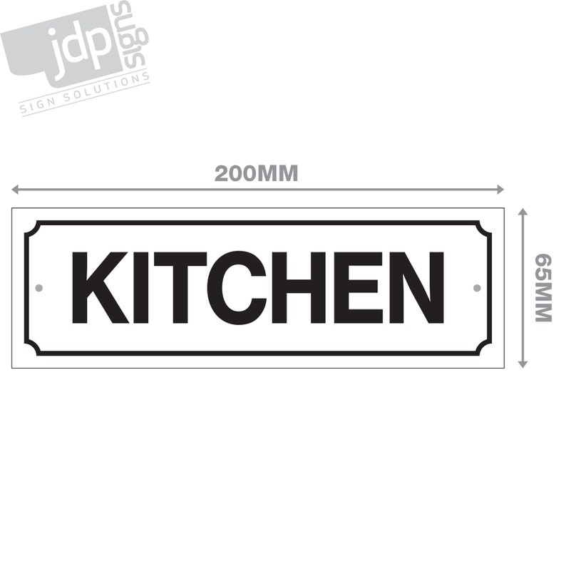 Kitchen 3mm Rigid PVC Board Sign 21 Colours | Etsy