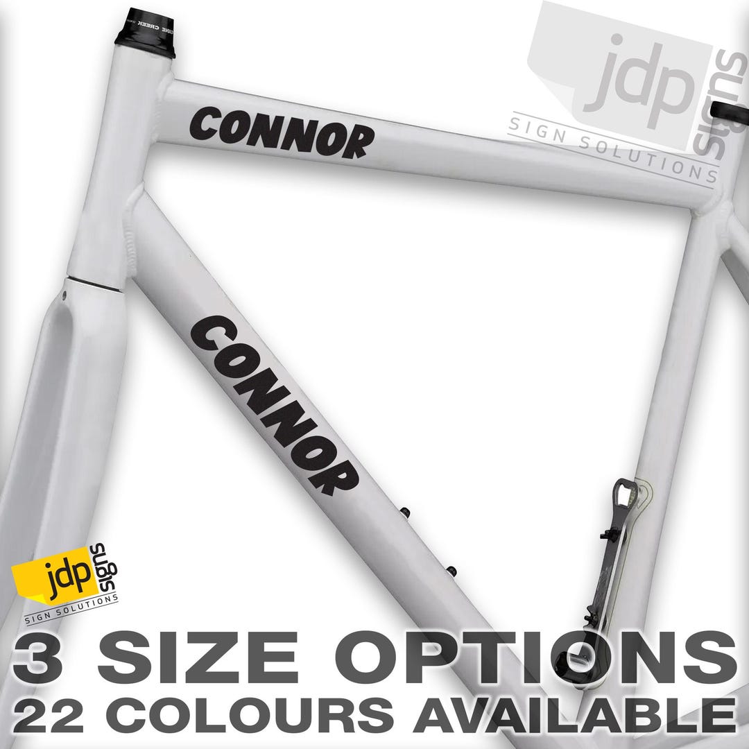 X2 Personalised Bike Frame Name Stickers Vinyl Decal Cycle BMX - 22 ...