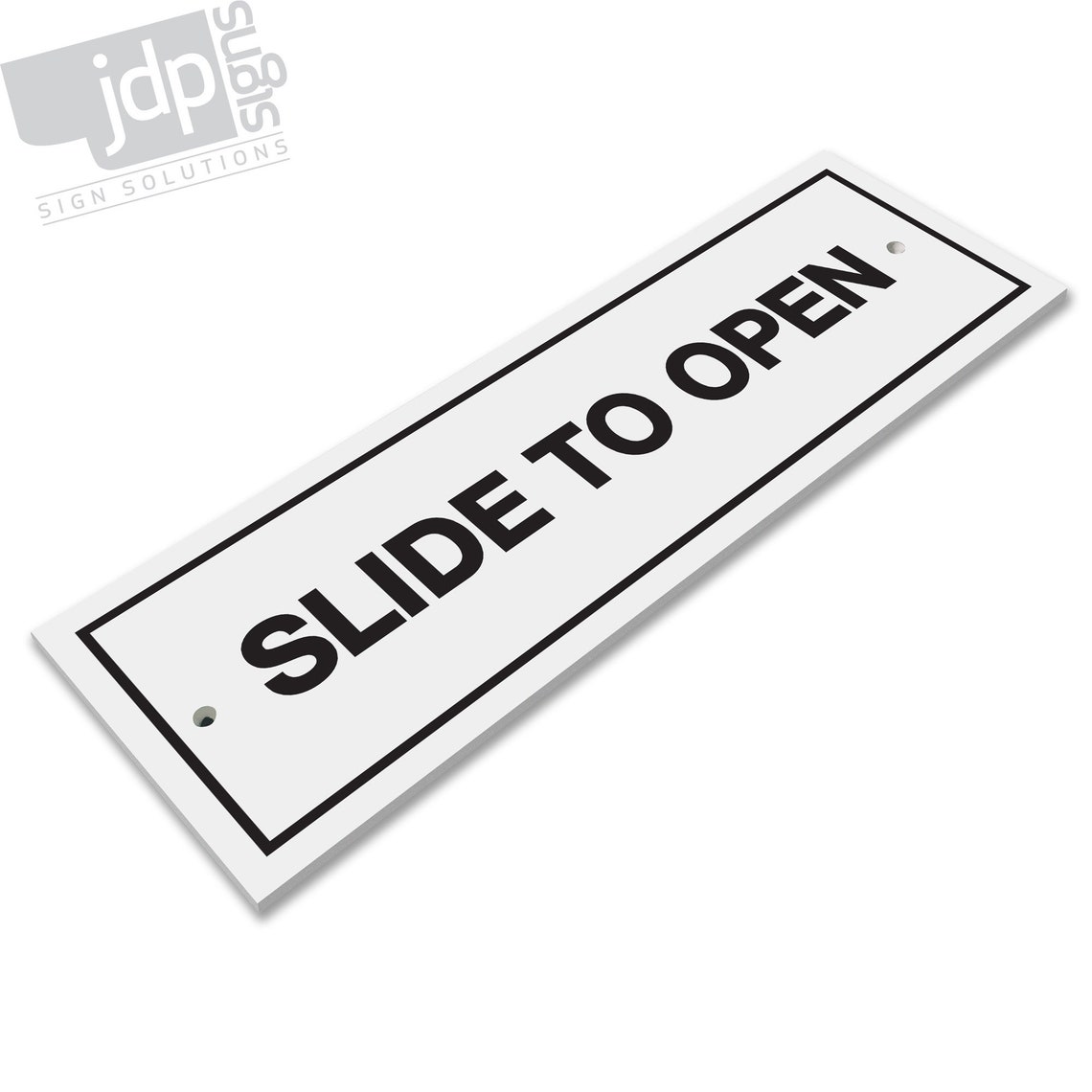 Slide to Open 3mm Rigid PVC Board Sign 21 Colours | Etsy