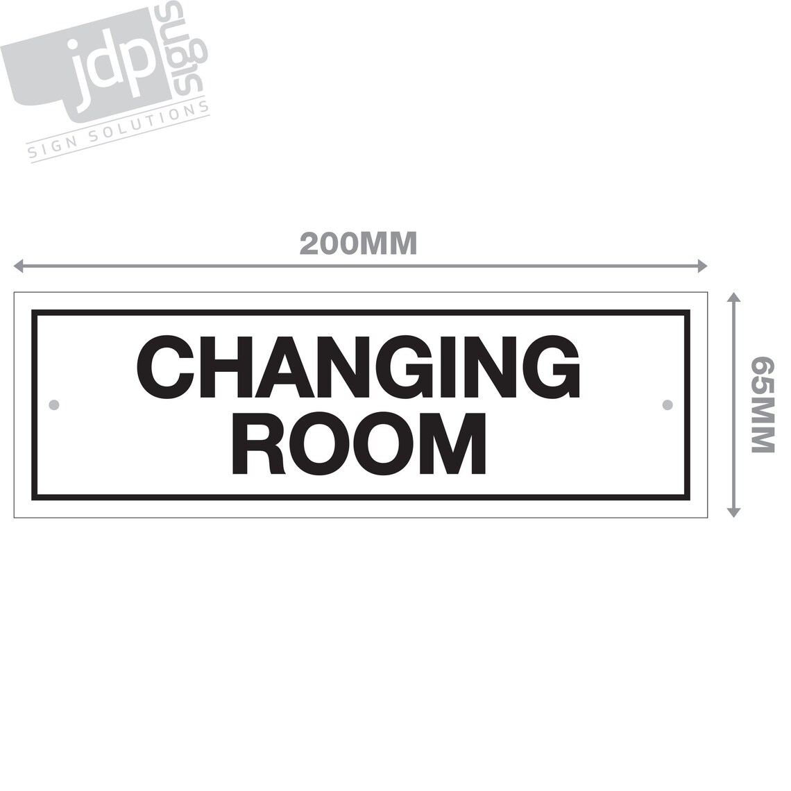 Changing Room 3mm Rigid PVC Board Sign 21 Colours | Etsy