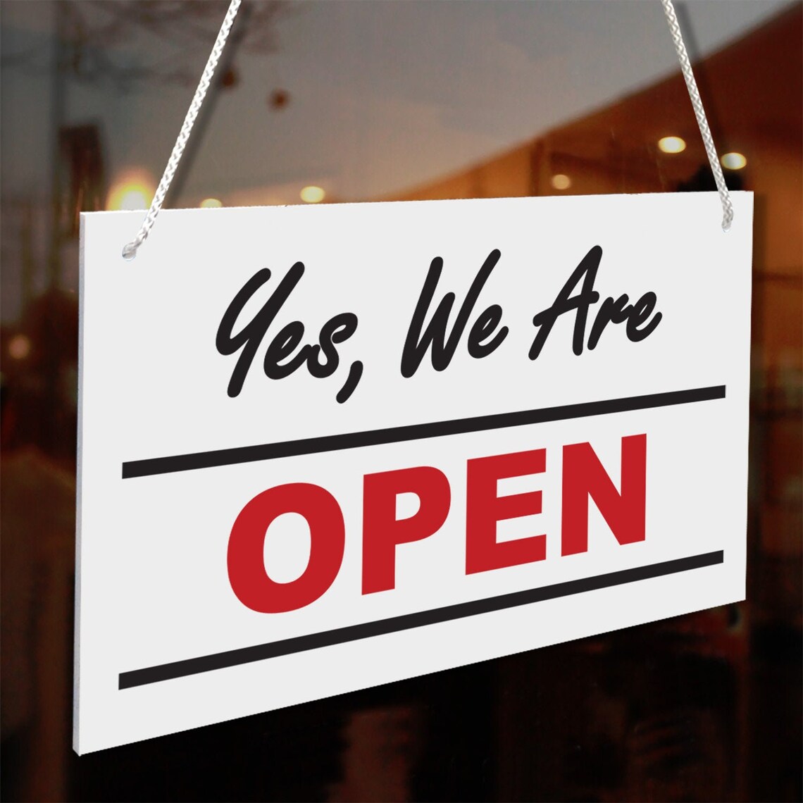 Large Yes We Are Open / Sorry We Are Closed 3mm Rigid 140mm - Etsy