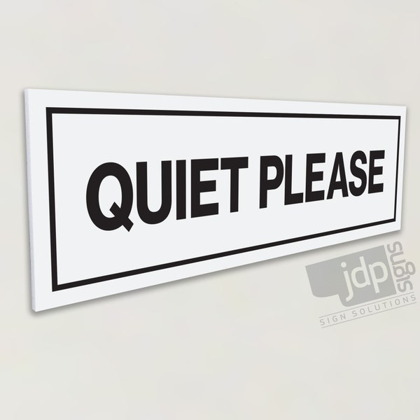 Quiet Please Sign - Etsy