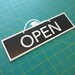 Open and Closed 3mm Rigid Hanging Sign 65mm X 240mm Shop - Etsy