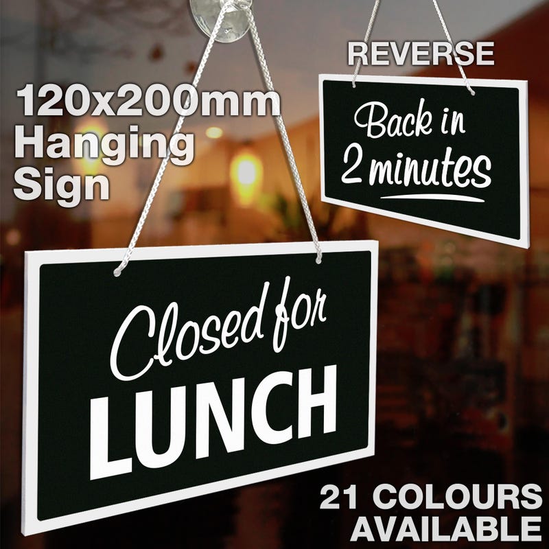Closed for Lunch Sign - Etsy