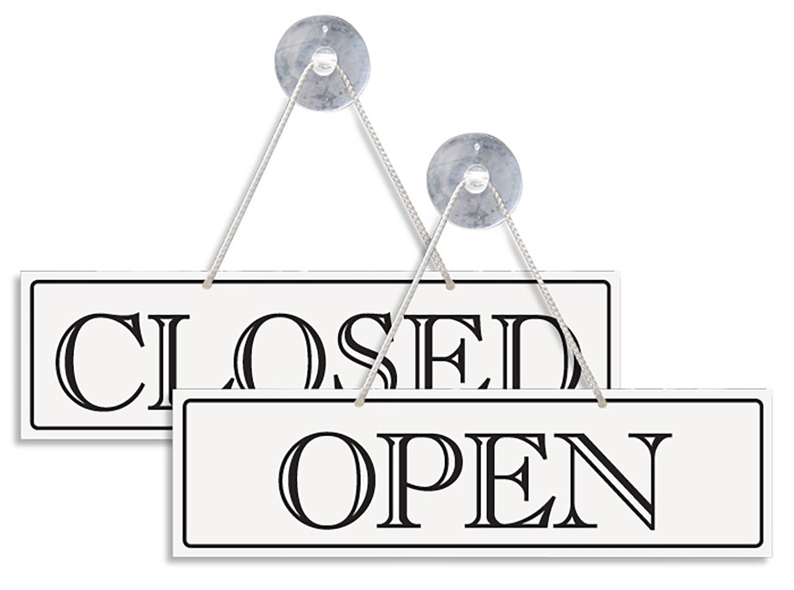 Open and Closed 3mm Rigid Hanging Sign 65mm X 240mm Shop - Etsy