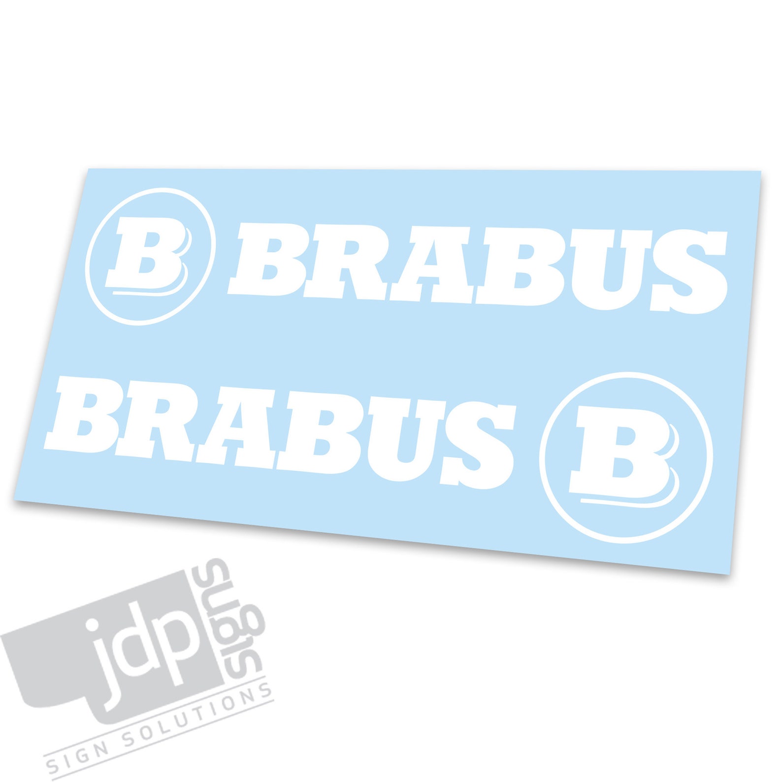 BRABUS 2 X Door Side Skirt Decals Vinyl Stickers 63 X 276mm - Etsy UK