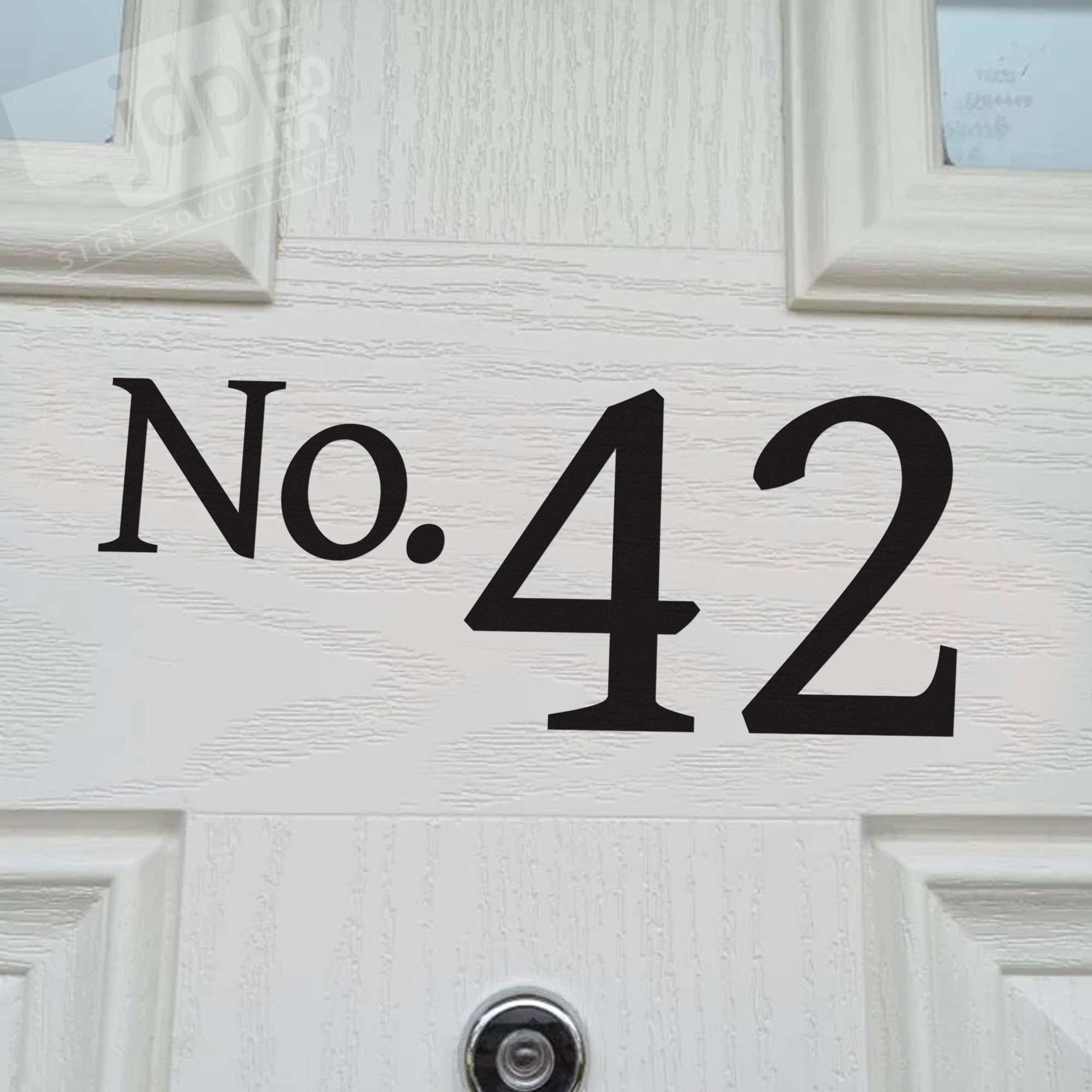 HOUSE NUMBER - Front Door Letter Box Post Box Home Vinyl Decal Sticker ...