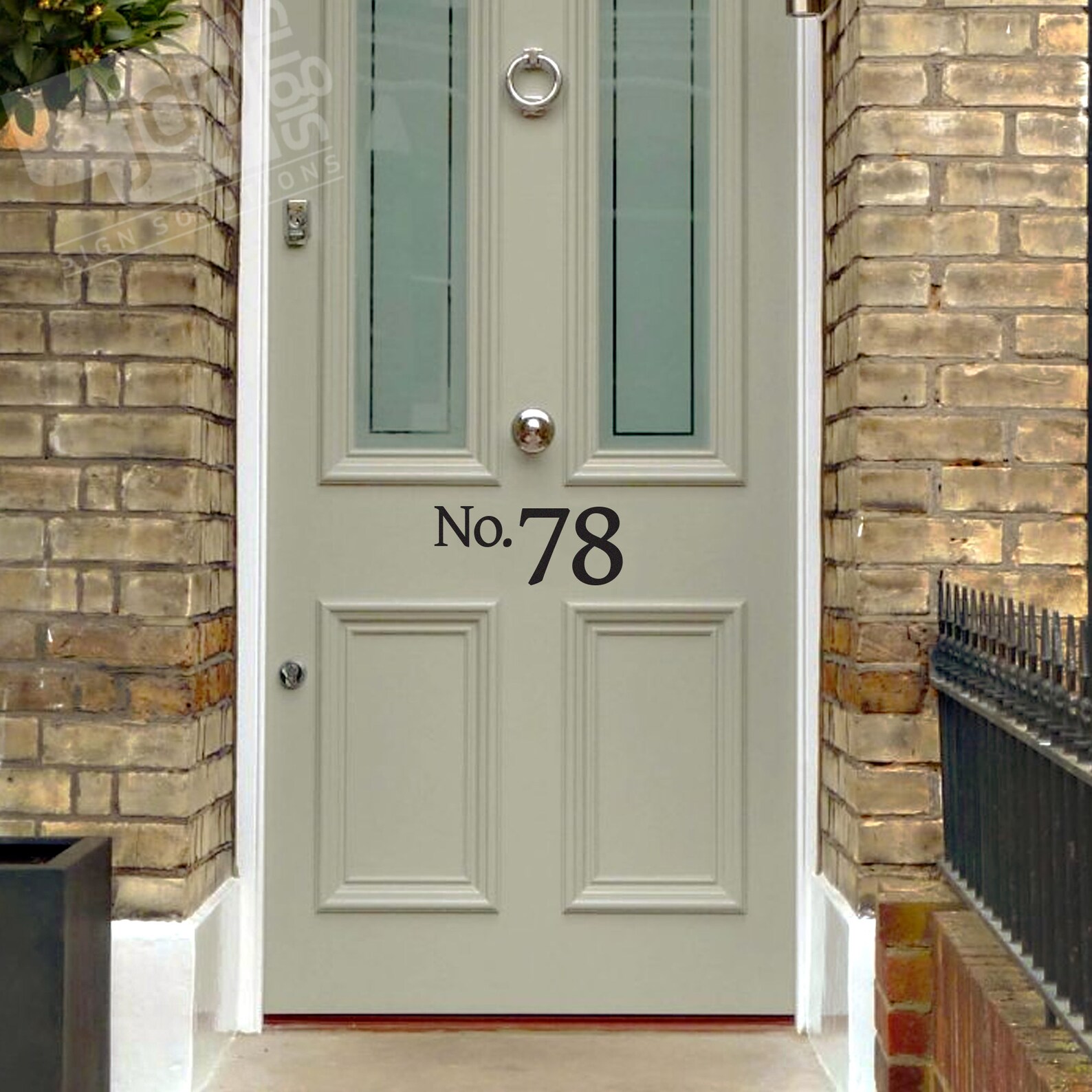 HOUSE NUMBER - Front Door Letter Box Post Box Home Vinyl Decal Sticker ...