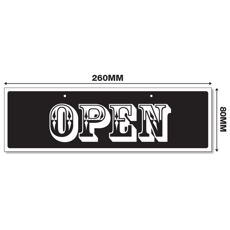 Large Open and Closed 3mm Rigid Hanging Sign 80mm X 260mm - Etsy