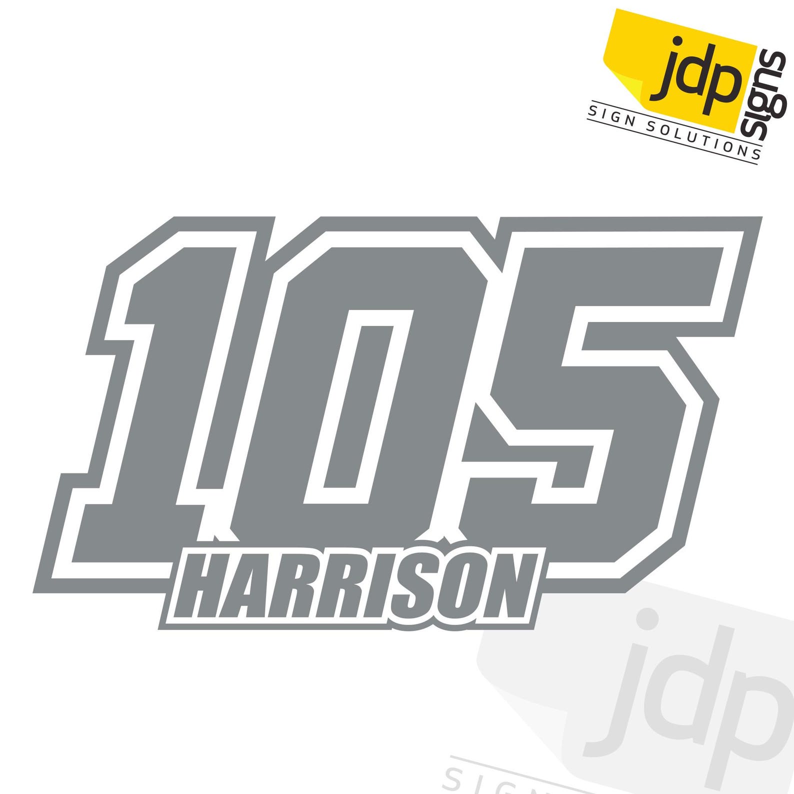 3 X Custom Race Numbers and Name Stickers Motocross Kart Decals Mx Dirt ...