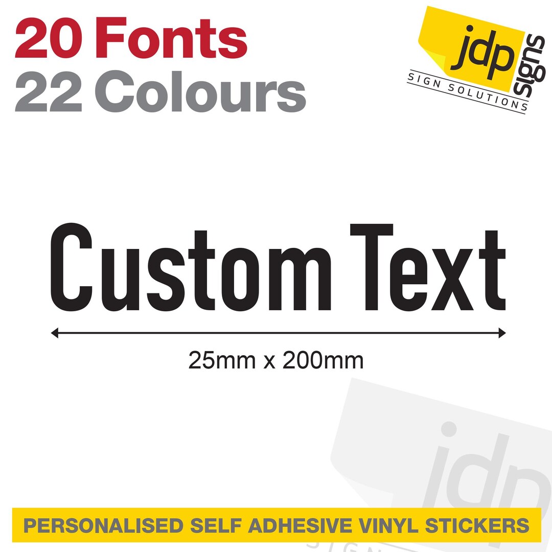 X2 Personalised Name Bike Frame Stickers Cycle BMX Vinyl Decals 25mm X ...