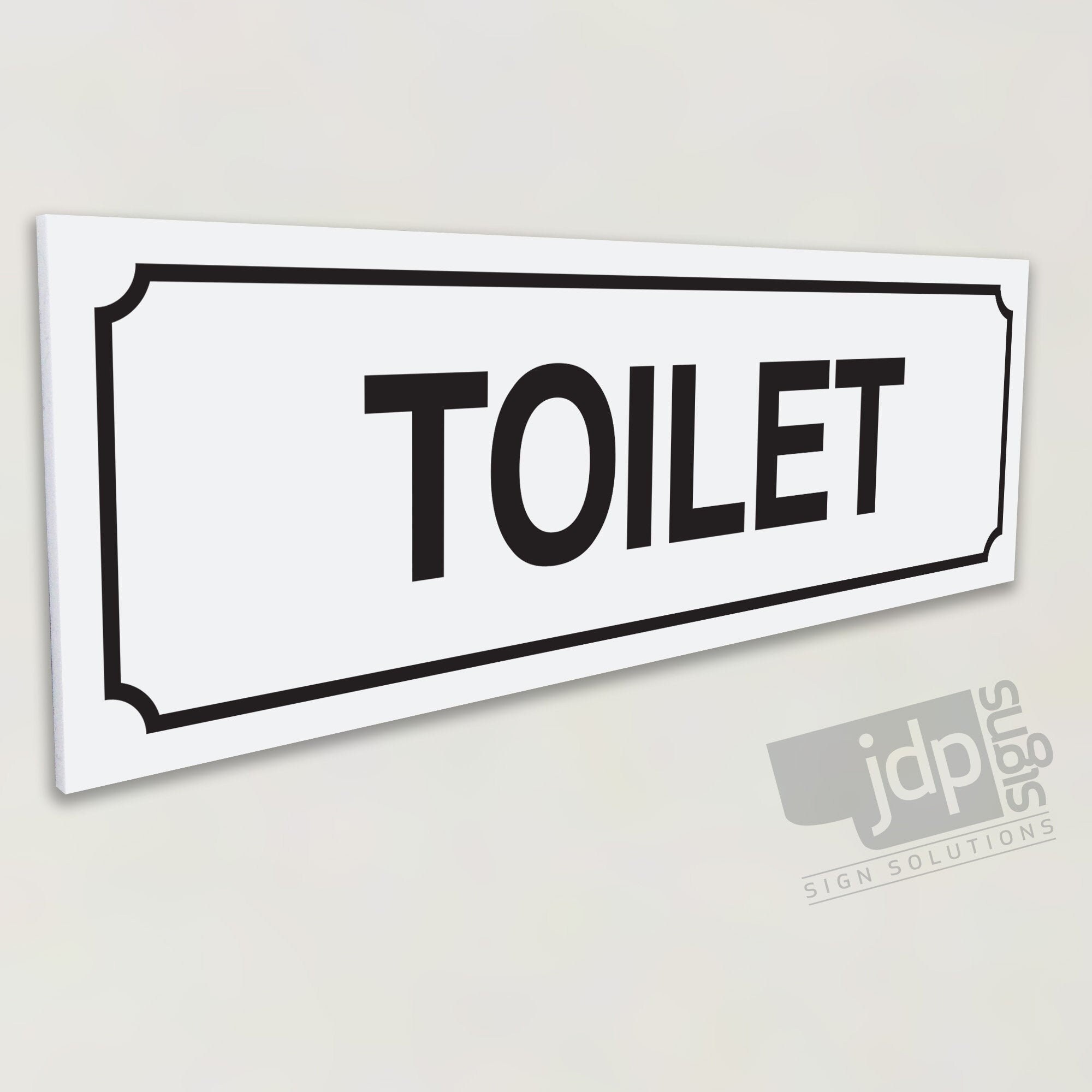 Toilet 3mm Rigid PVC Board Sign 21 Colours | Etsy