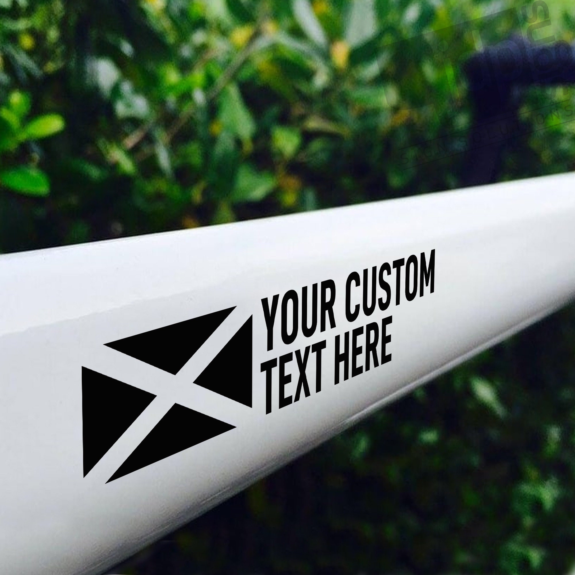 X2 Personalised Scottish Flag Bike Frame Name Stickers Vinyl - Etsy