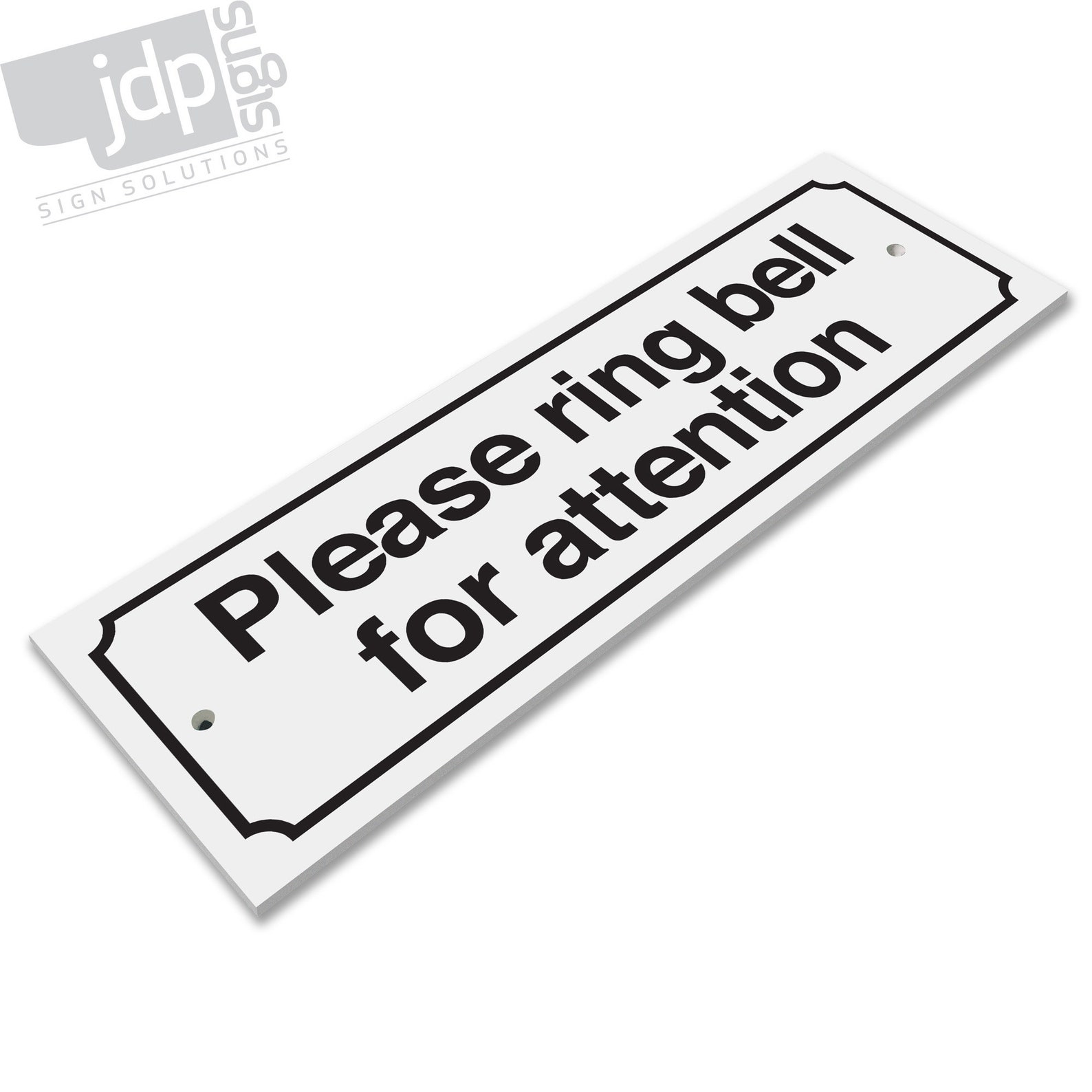 Please Ring Bell for Attention 3mm Rigid PVC Board Sign - 21 Colours ...