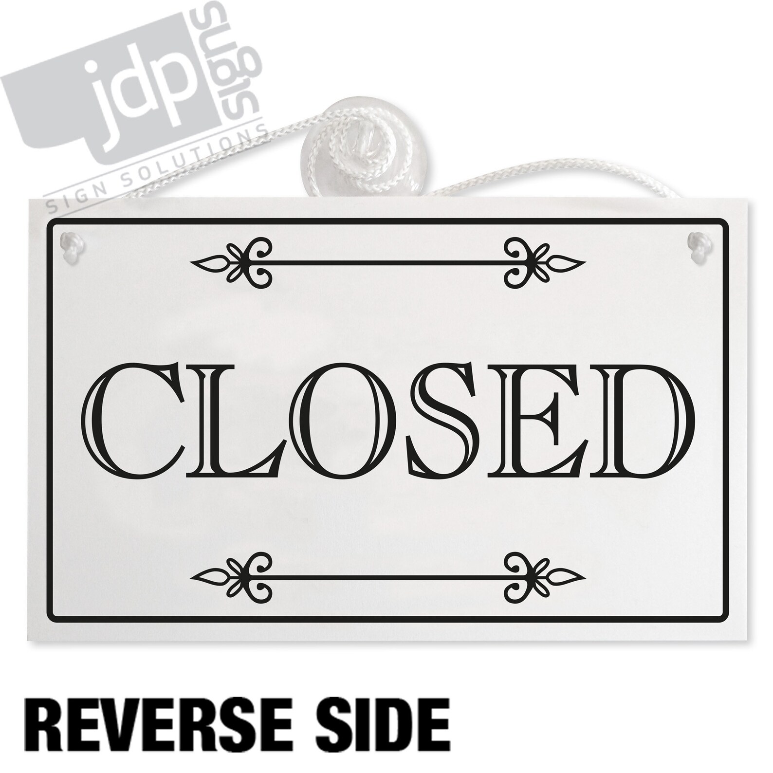 Decorative Open & Closed 3mm Rigid 120mm X 200mm Sign, Shop Window Door ...