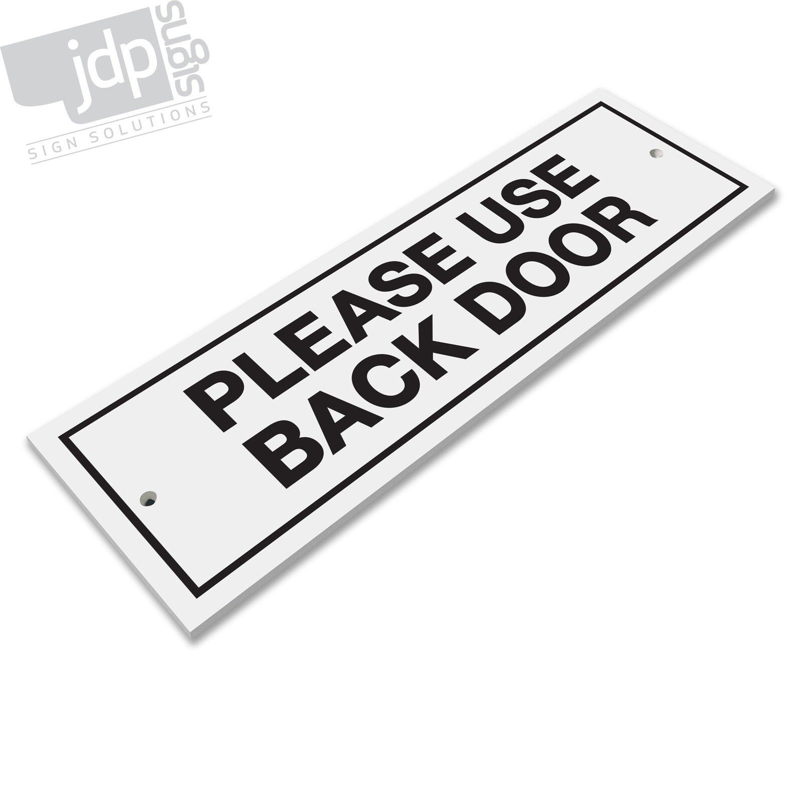 Please Use Back Door 3mm Rigid PVC Board Sign 21 Colours - Etsy