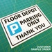 Custom Made Parking Sign - Personalised for Your Requirements ...