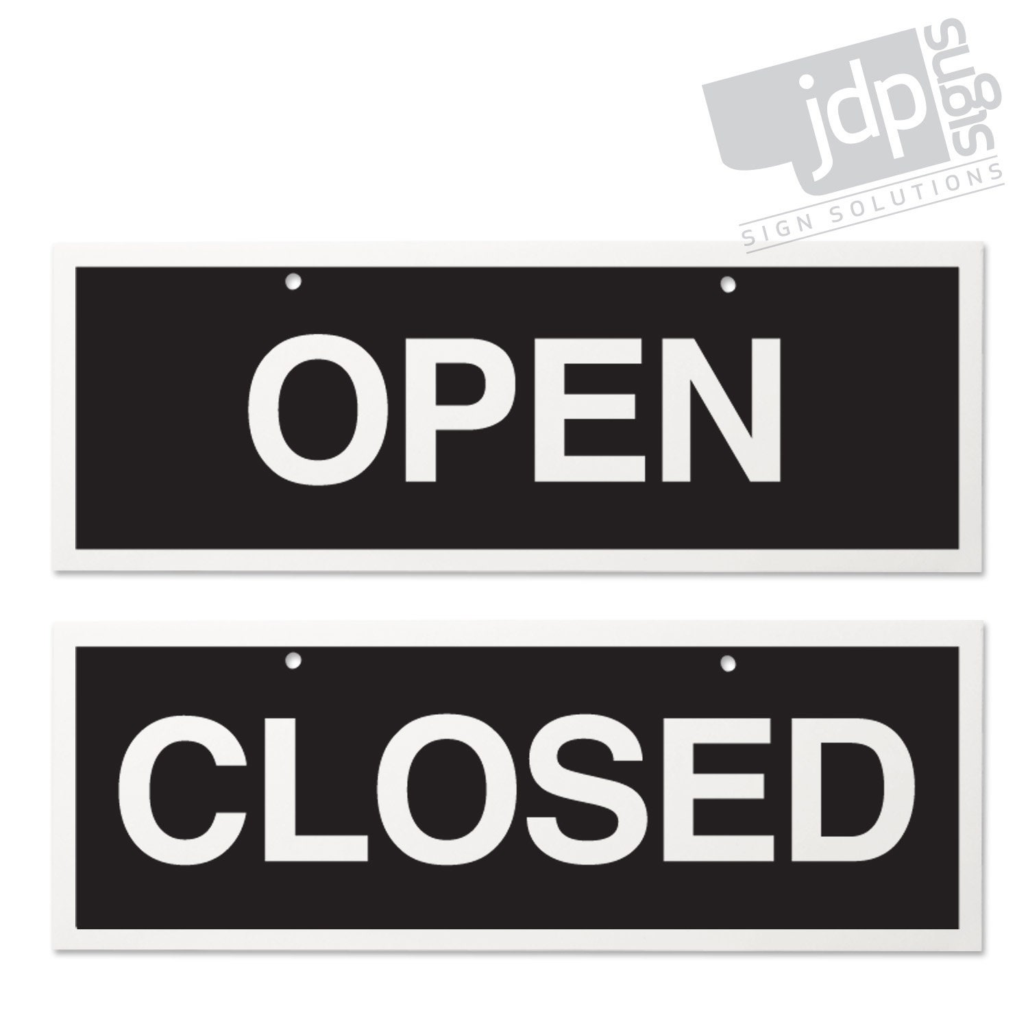 Open and Closed 3mm Rigid 75mm X 210mm Sign Shop Window Door | Etsy