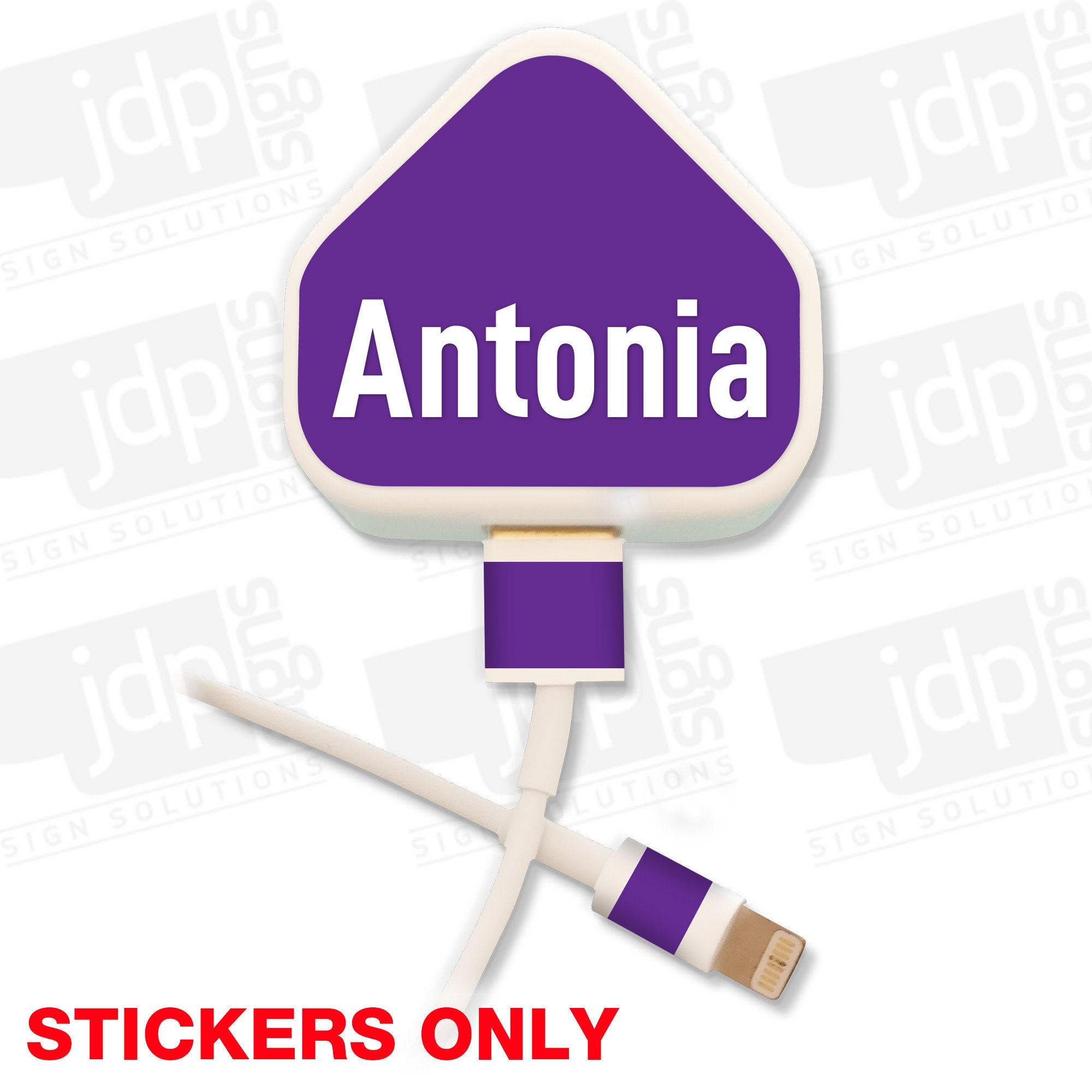 Iphone Charger Sticker Personalised USB Decal Set Plug STICKER - Etsy UK