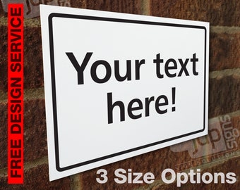 Custom Made Parking Sign Personalised for Your Requirements External ...