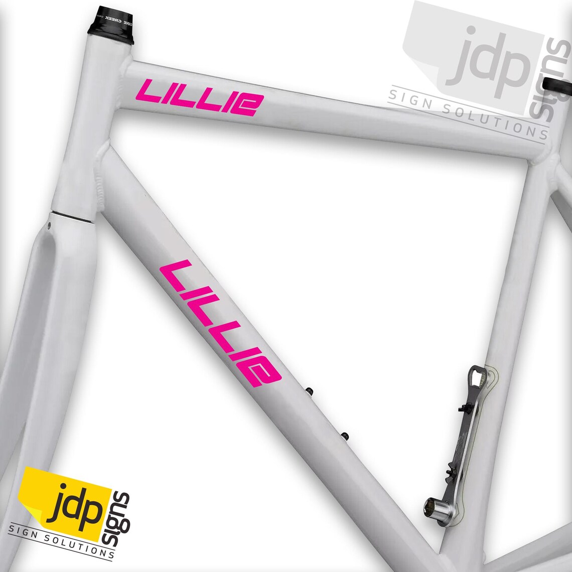 X2 Personalised Bike Frame Name Stickers Vinyl Decal Cycle BMX - 22 ...