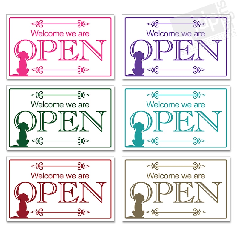 Dog Groomers Vet Pet Open Closed Hanging Sign, Shop Window/door - 120mm ...