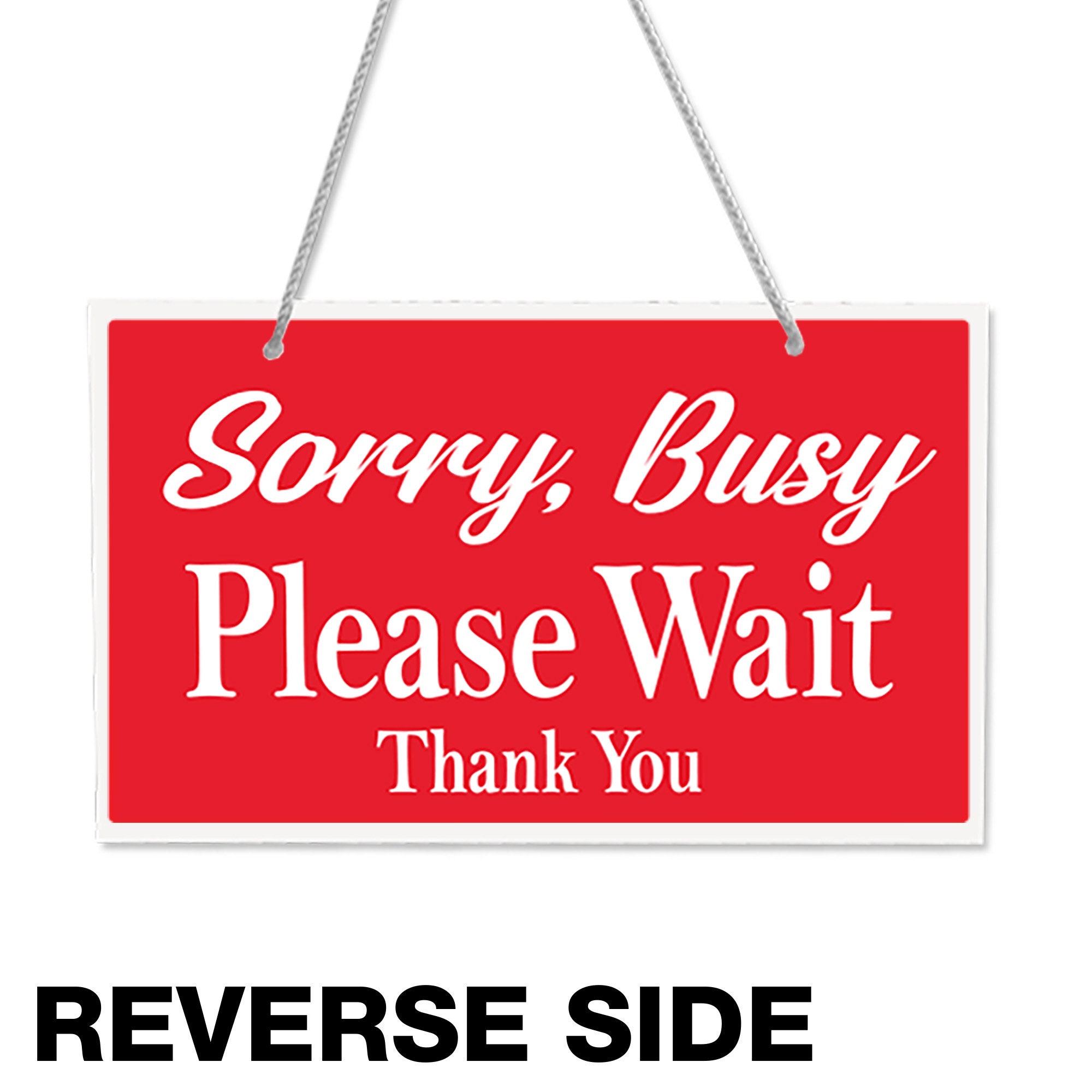 Please Come In Sorry Busy Please Wait Double Sided 3mm Rigid - Etsy UK