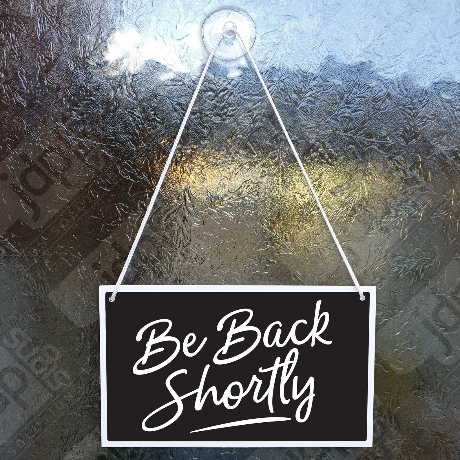 Be Back Shortly 3mm Rigid Hanging 120mm X 200mm Sign Shop - Etsy