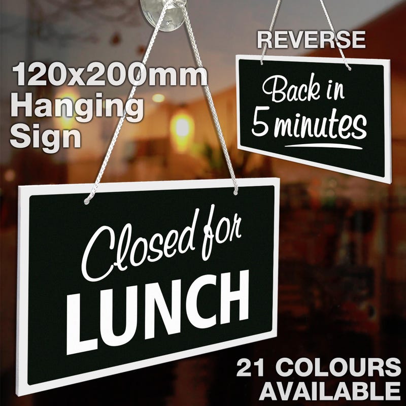 Closed for Lunch Sign - Etsy