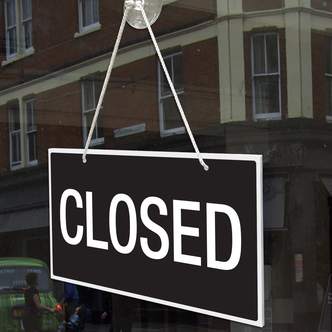 Open Please Ring the Bell / Closed 3mm Rigid 110mm X 210mm Sign, Shop ...
