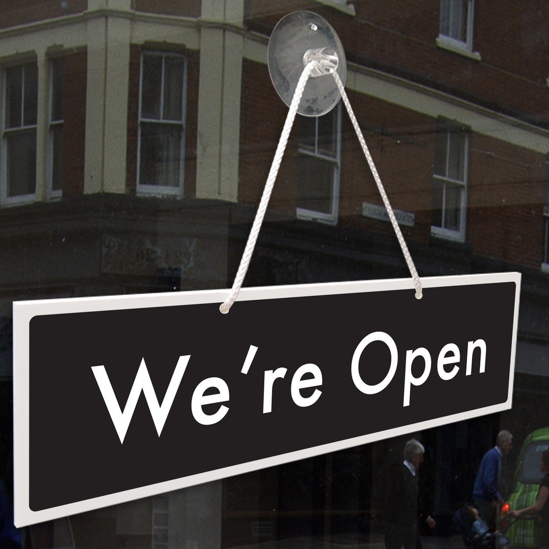 Open and Closed 3mm Rigid Hanging Sign 65mm X 240mm Shop - Etsy UK