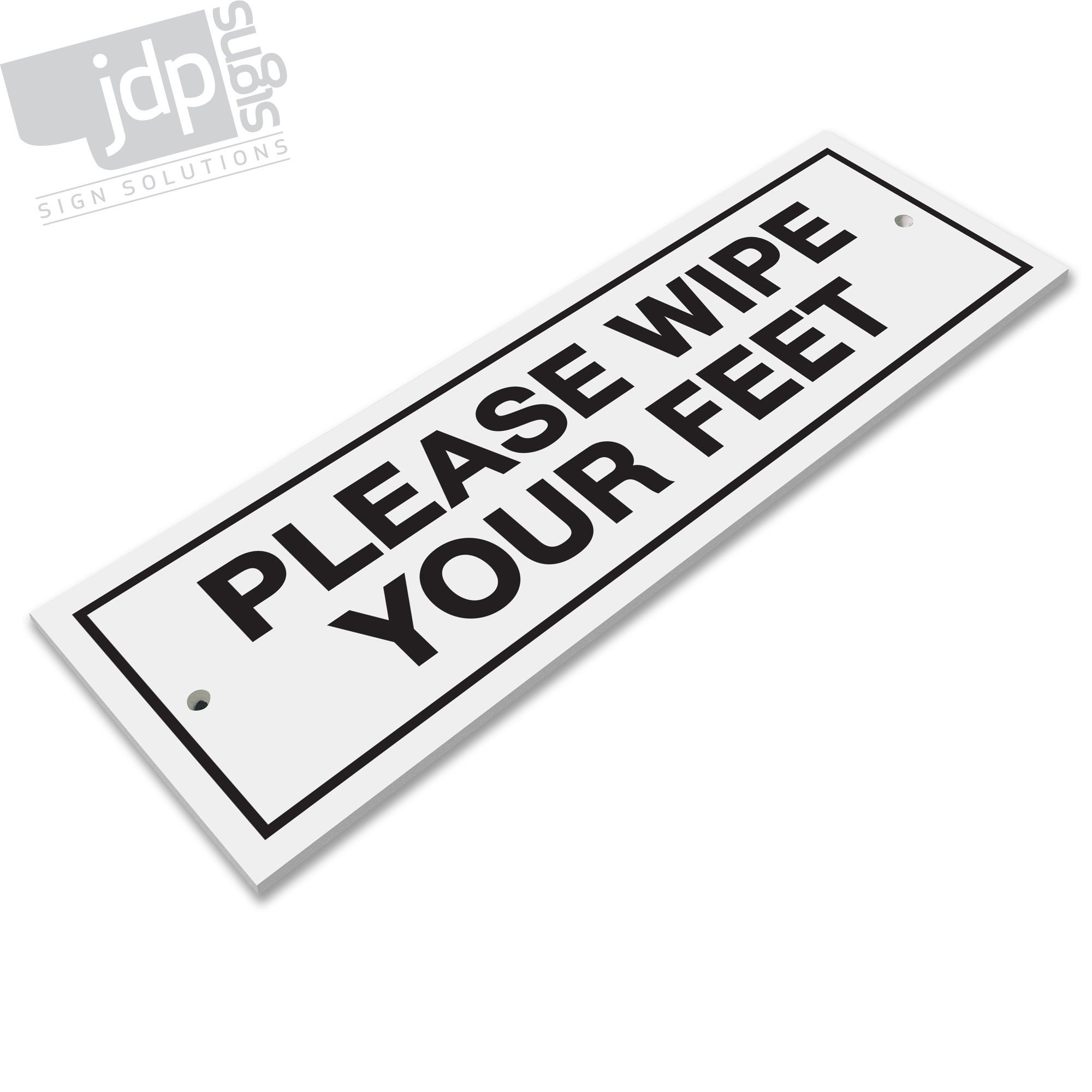 Please Wipe Your Feet 3mm Rigid PVC Board Sign 21 Colours - Etsy