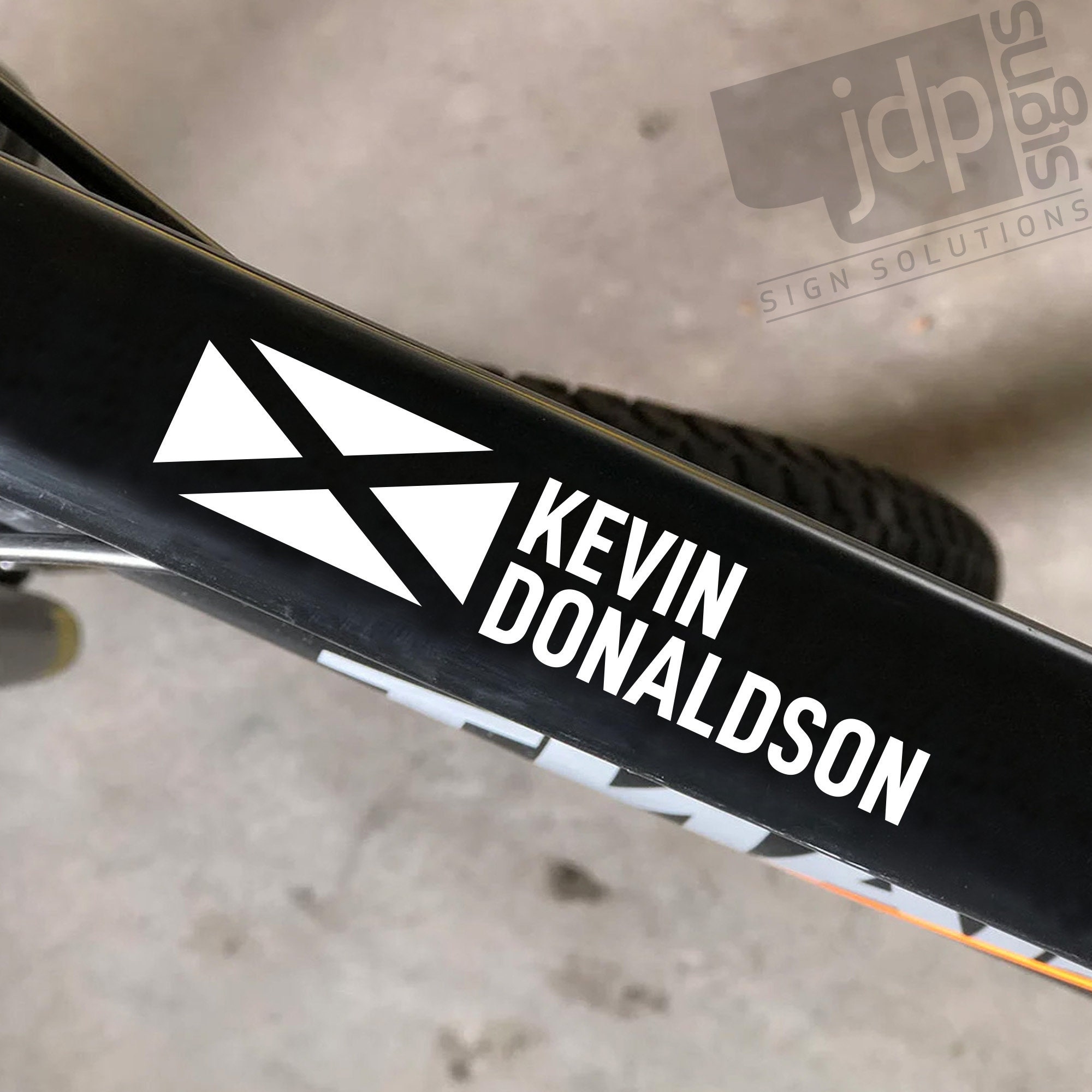 Bike Name Decal Custom Sticker With Canada Flag Bicycle Australia ...