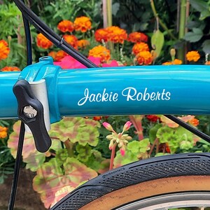X2 Personalised Bike Frame Name Stickers Vinyl Decal Cycle Helmet - 10 ...