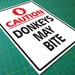 Caution Donkeys May Bite Warning Sign - External Waterproof 3mm Rigid ...