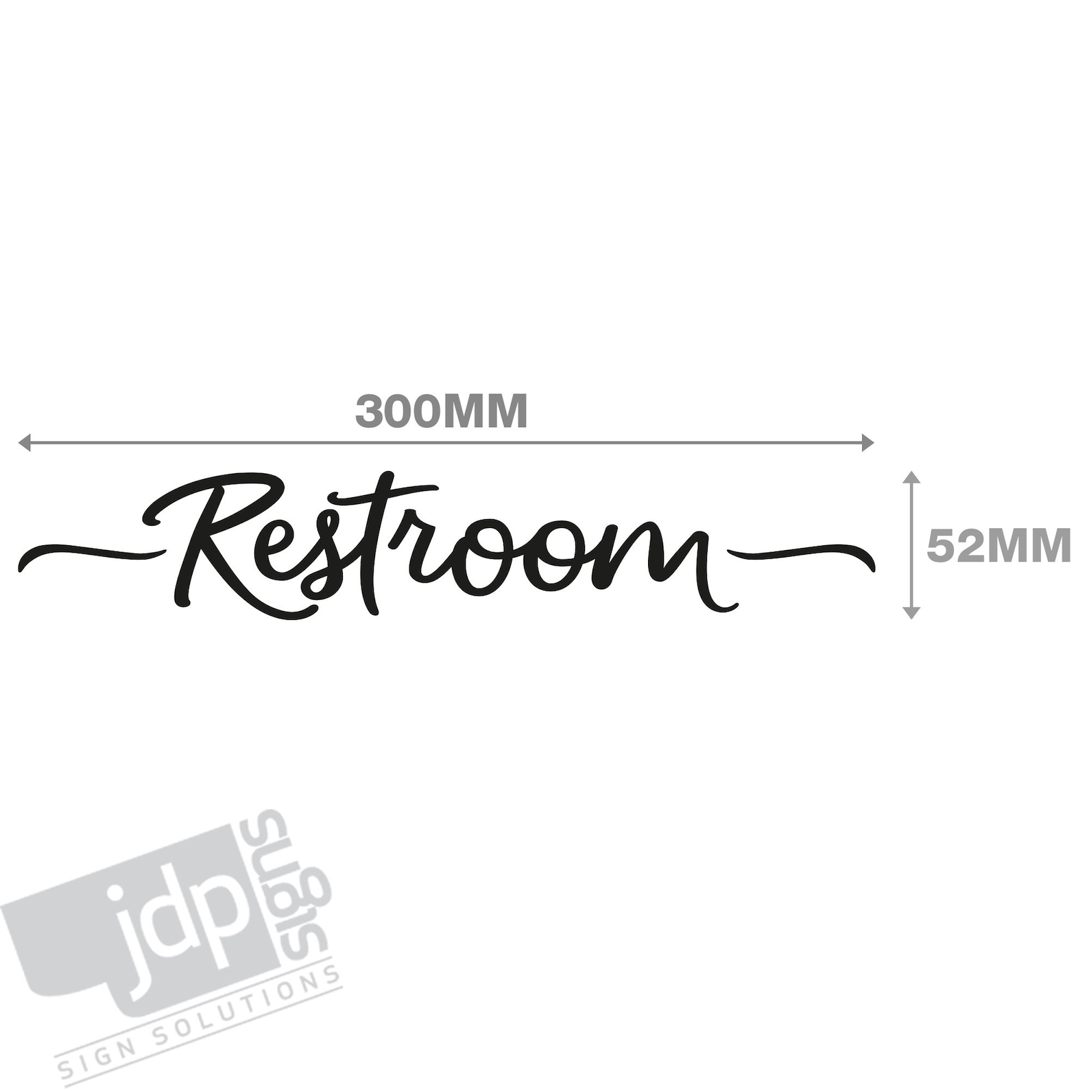 Restroom Vinyl Door Sticker Decal 22 Colours Available | Etsy