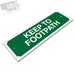 Keep to Footpath 3mm Rigid PVC Board Sign - 21 Colours - Etsy
