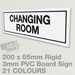 Changing Room 3mm Rigid PVC Board Sign 21 Colours - Etsy