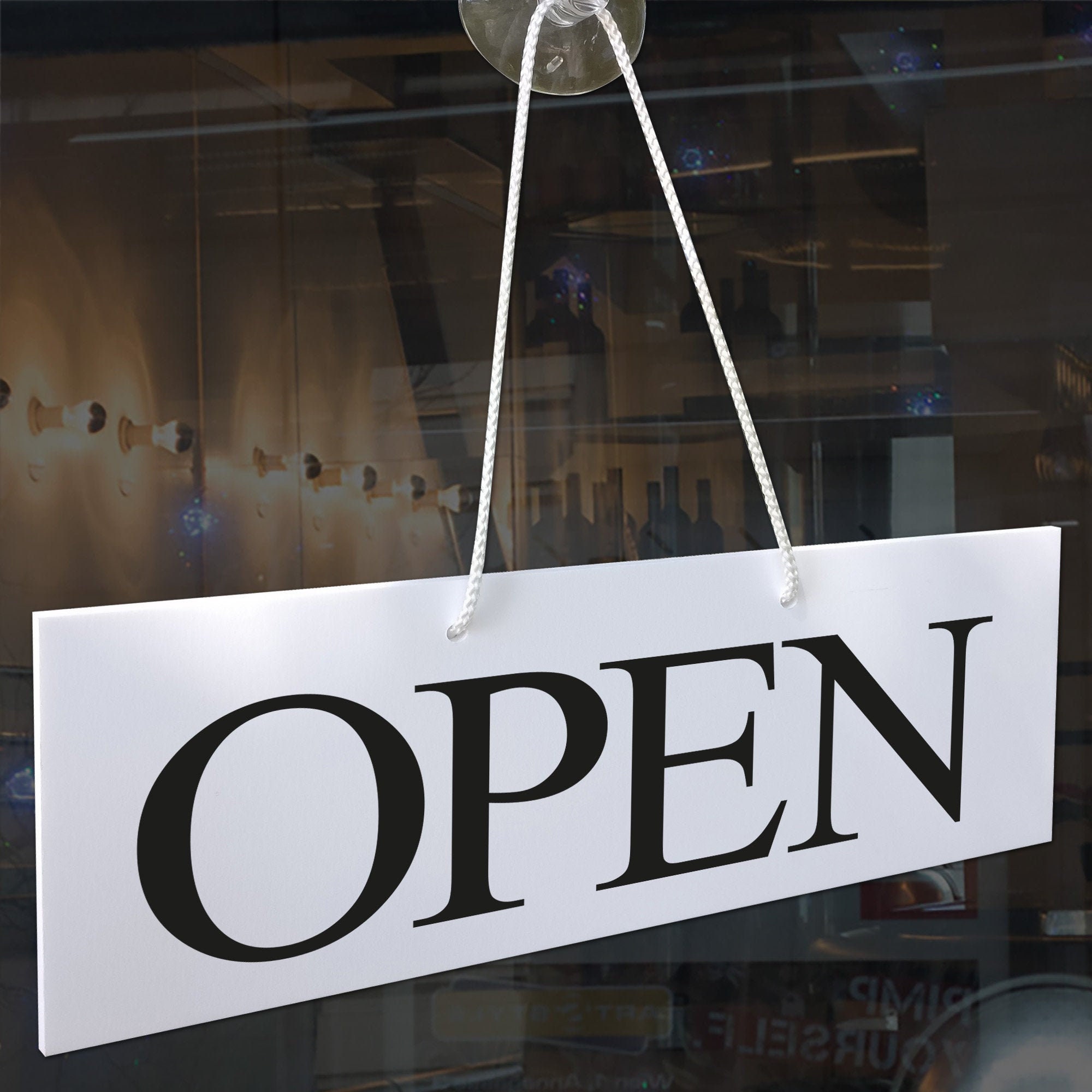 Open and Closed 3mm Rigid Hanging Sign 80mm X 210mm Open - Etsy UK