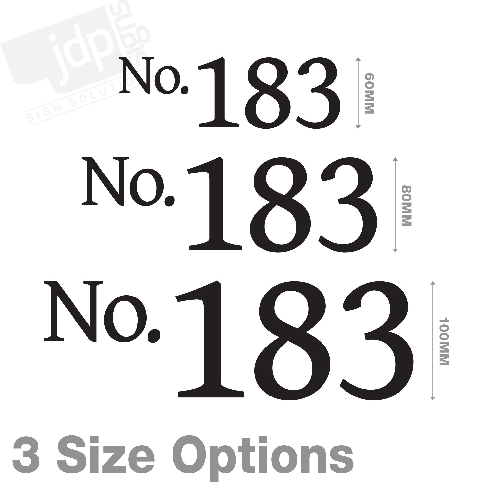 HOUSE NUMBER - Front Door Letter Box Post Box Home Vinyl Decal Sticker ...