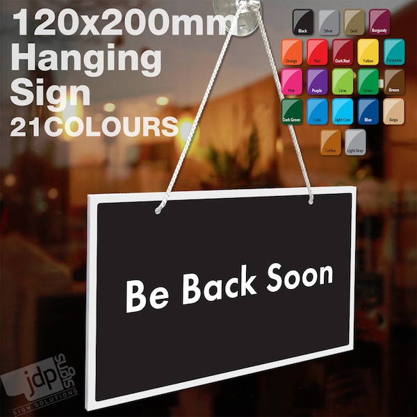 Be Back Soon Sign - Etsy