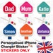 IPhone Charger Sticker Personalised USB Decal Set Plug STICKER ONLY ...