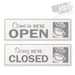 Cafe Open and Closed 3mm Rigid 80mm X 240mm Sign, Shop Window Door 10 ...