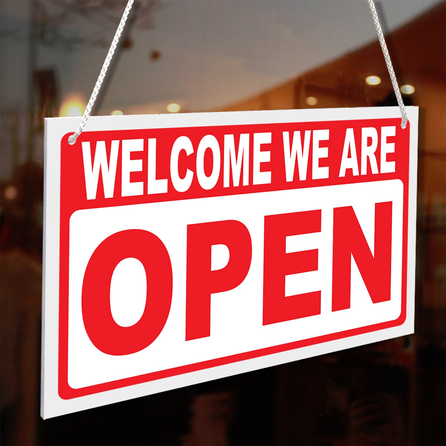 Large Welcome We Are Open / Sorry We Are Closed 3mm Rigid - Etsy