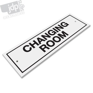 Changing Room 3mm Rigid PVC Board Sign - 21 Colours - Etsy